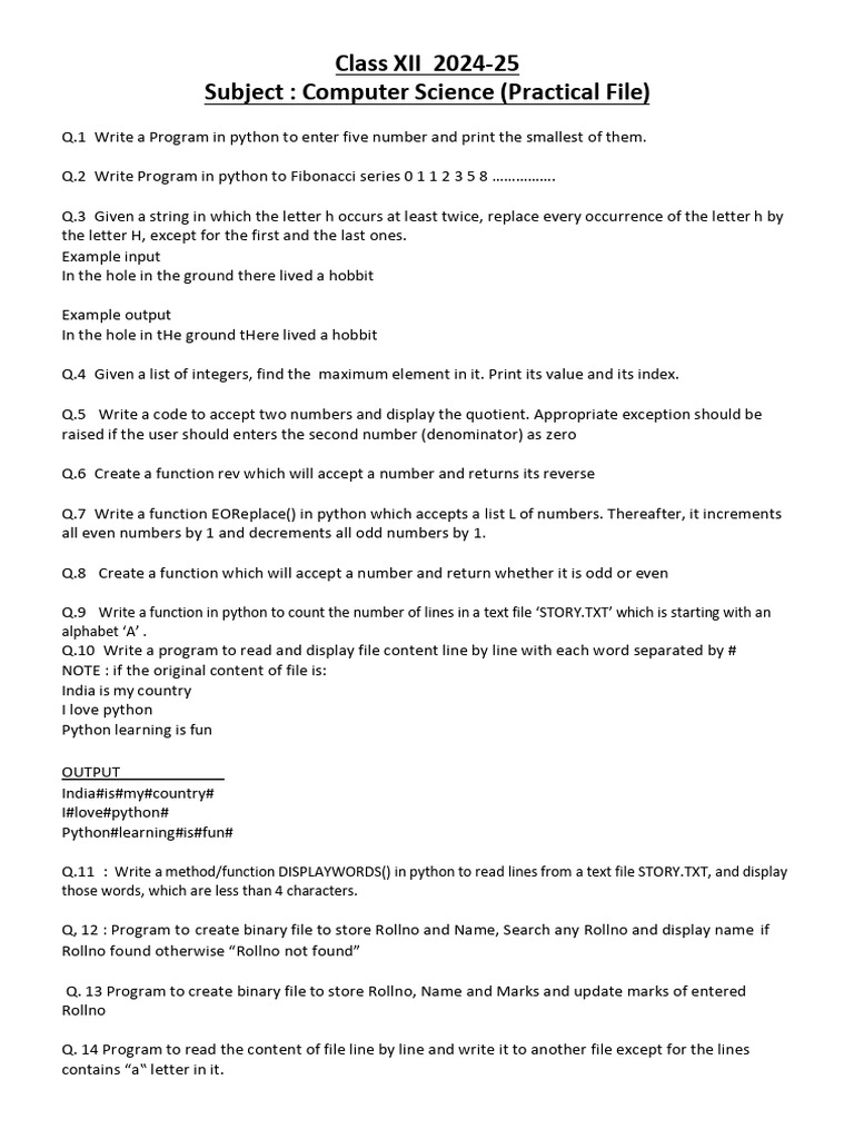 Practical File Class 12 Cssession 2024 25 Pdf Computer Data Data 6118