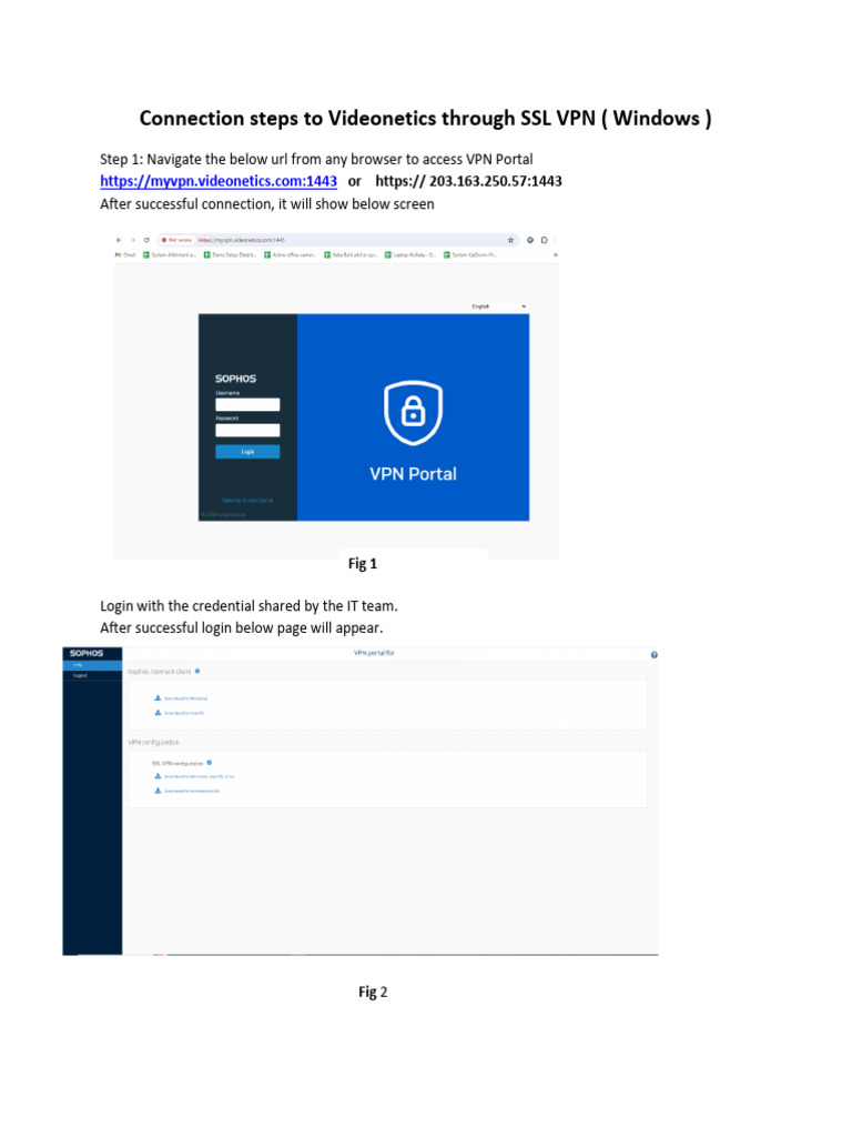 Connection Process Videonetics Through SSLVPN | PDF | Login | User ...