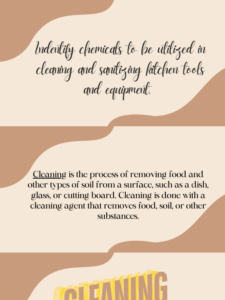 Kitchen Cleaning Chemicals Guide | PDF | Home & Garden