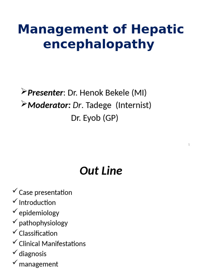 Hepatic Encephalopathy MGT | PDF | Clinical Medicine | Medical Specialties