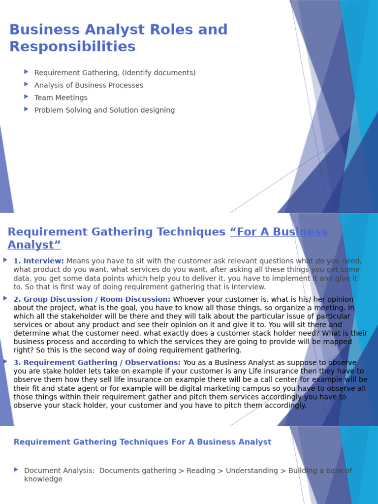 What is Assist in Analyzing Customer’s Business Requirements | PDF | Enterprise Resource ...