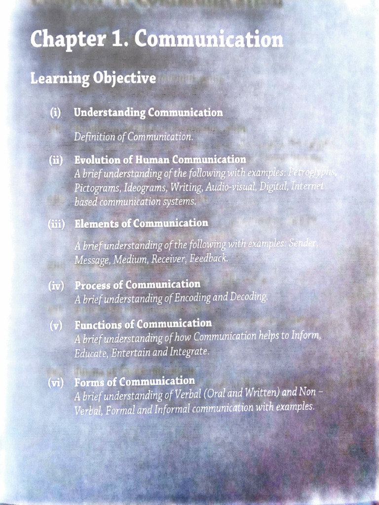 Chapter 1. Communication (Mass Media) | PDF | Communication | Human Communication