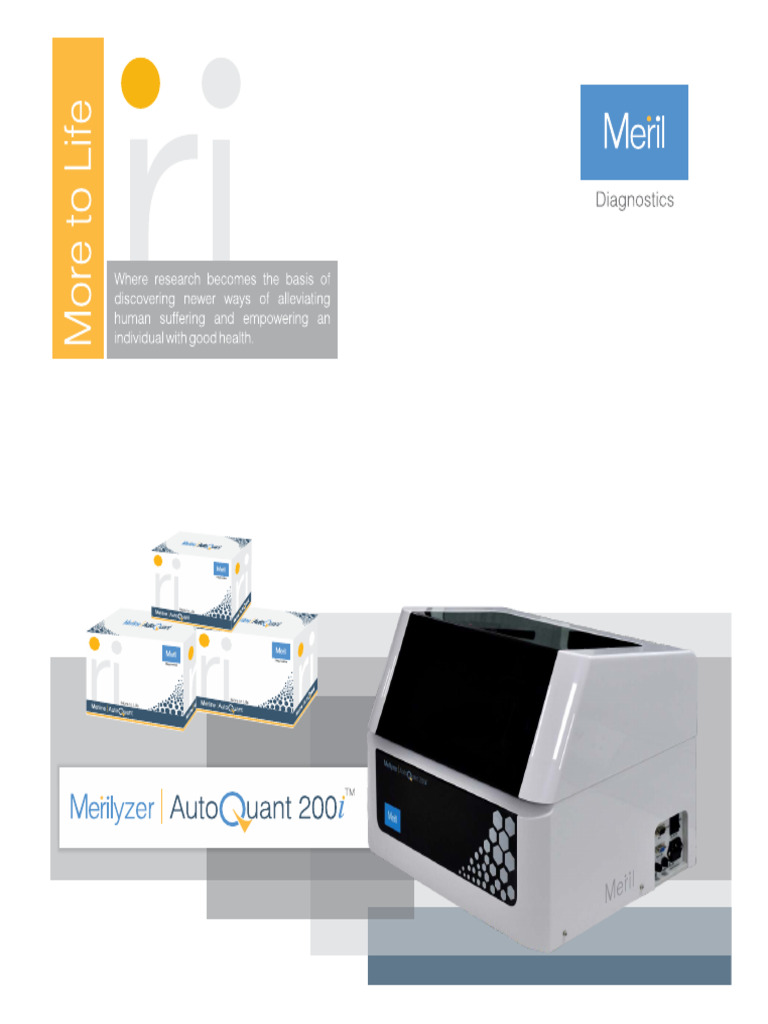 Merilizer Clinical Chemistry - Autoquant 200i | PDF | Technology ...
