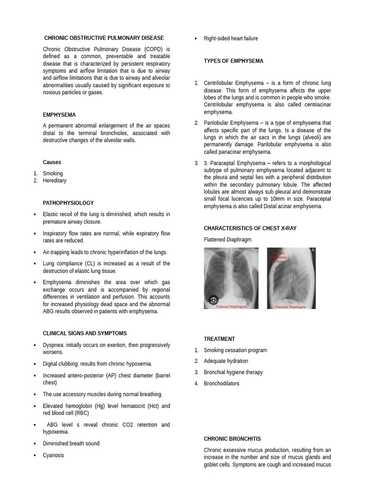 PULMONARY DISEASE | PDF | Lung | Chronic Obstructive Pulmonary Disease