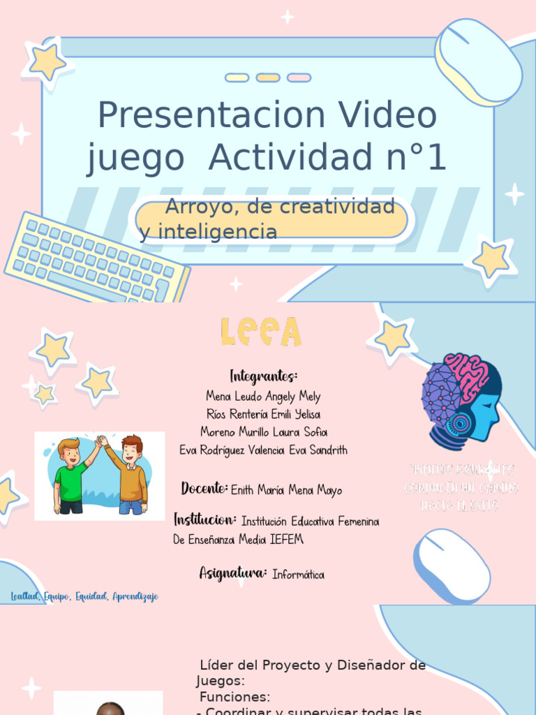 Proyecto Informatica | PDF | Creatividad | Comprensión lectora