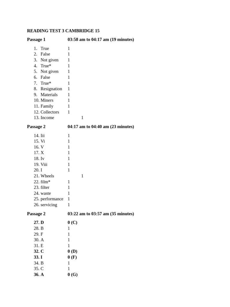 Reading Test 3 Cambridge 15 | PDF