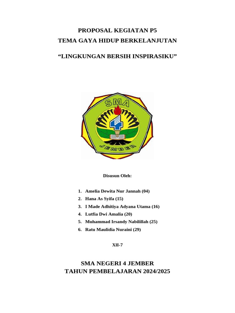 Proposal Kegiatan P5 Baru 1 | PDF | Seni