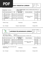 Form Lembur Karyawan dan Proyek | PDF