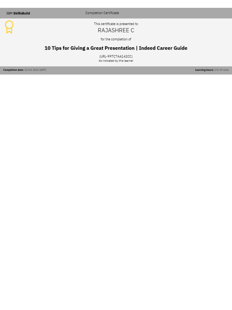 Rajashree C: 10 Tips For Giving A Great Presentation - Indeed Career ...