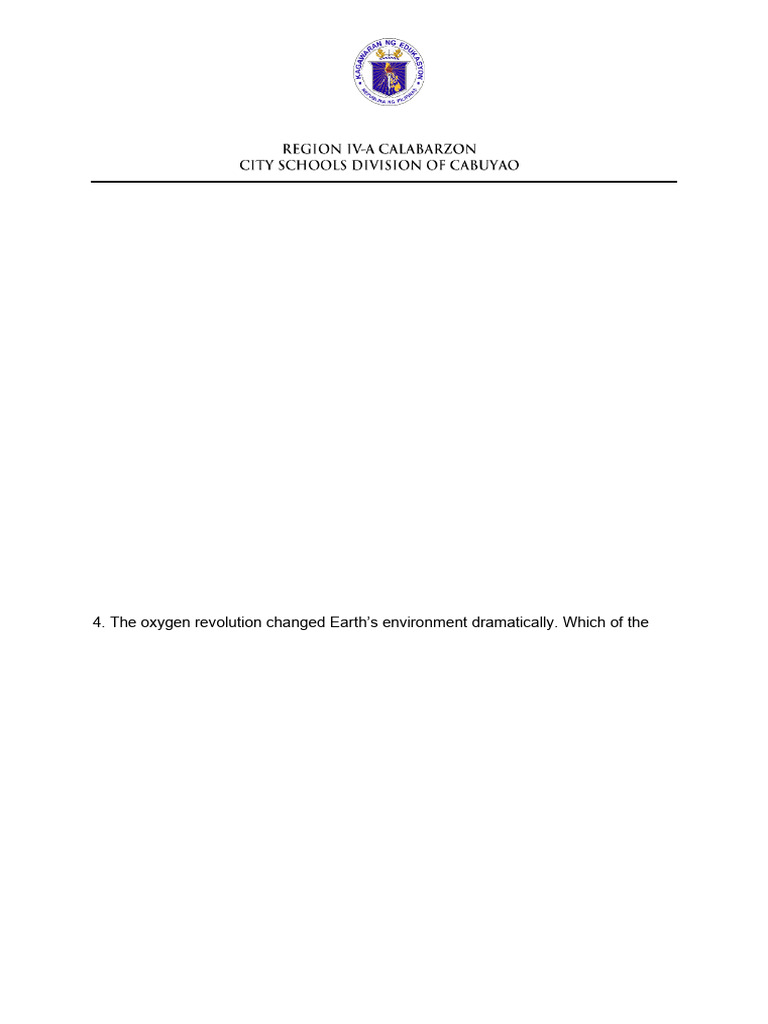 Diagnostic Test Earth and Life Science D0 2022 | PDF | Rock (Geology ...