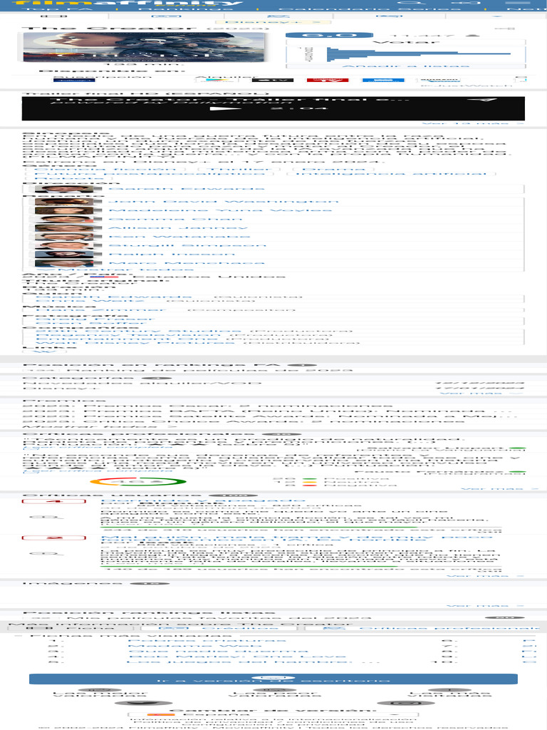 The Creator (2023) - Filmaffinity | PDF