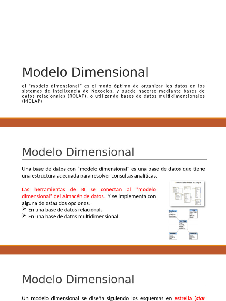Modelo Dimensional | PDF | Gestión de datos | Datos