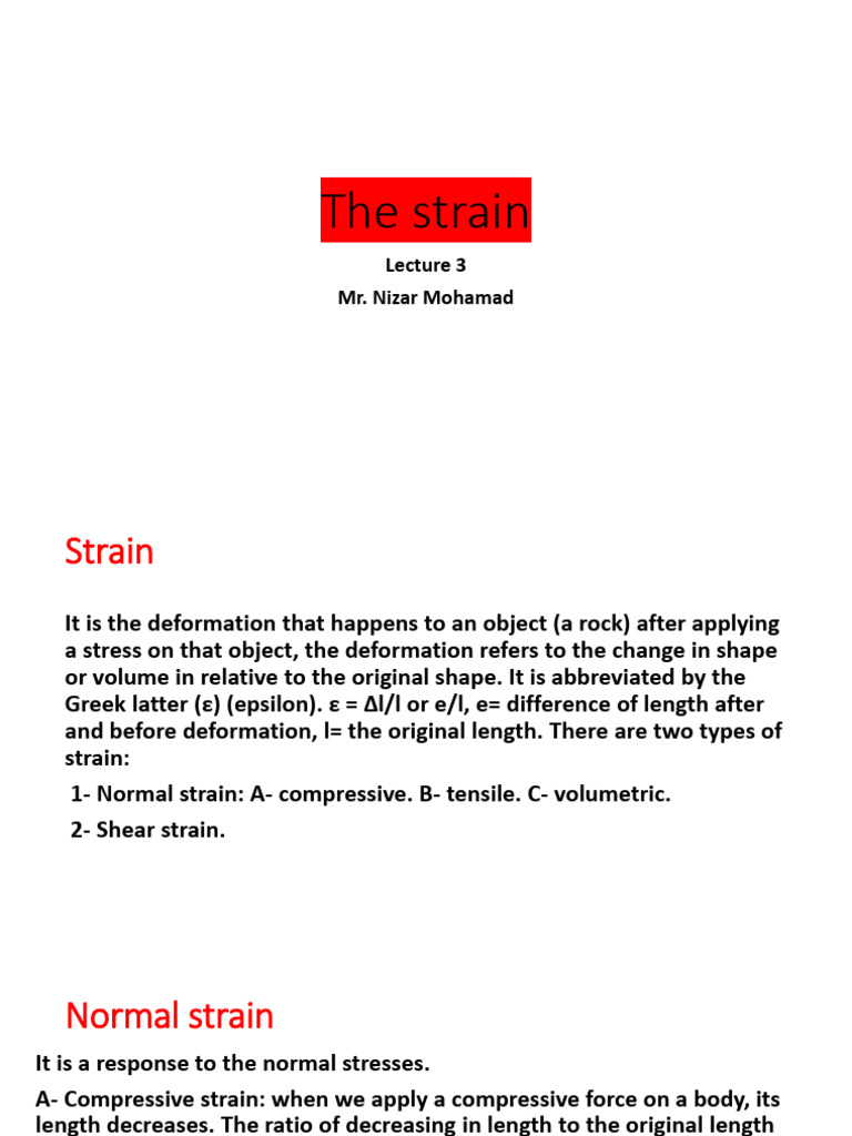 Strain-1 | PDF | Deformation (Engineering) | Stress (Mechanics)