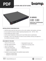 Biamp TesiraFORTÉ X 400 DSP Overview | PDF | Usb | Digital Signal ...