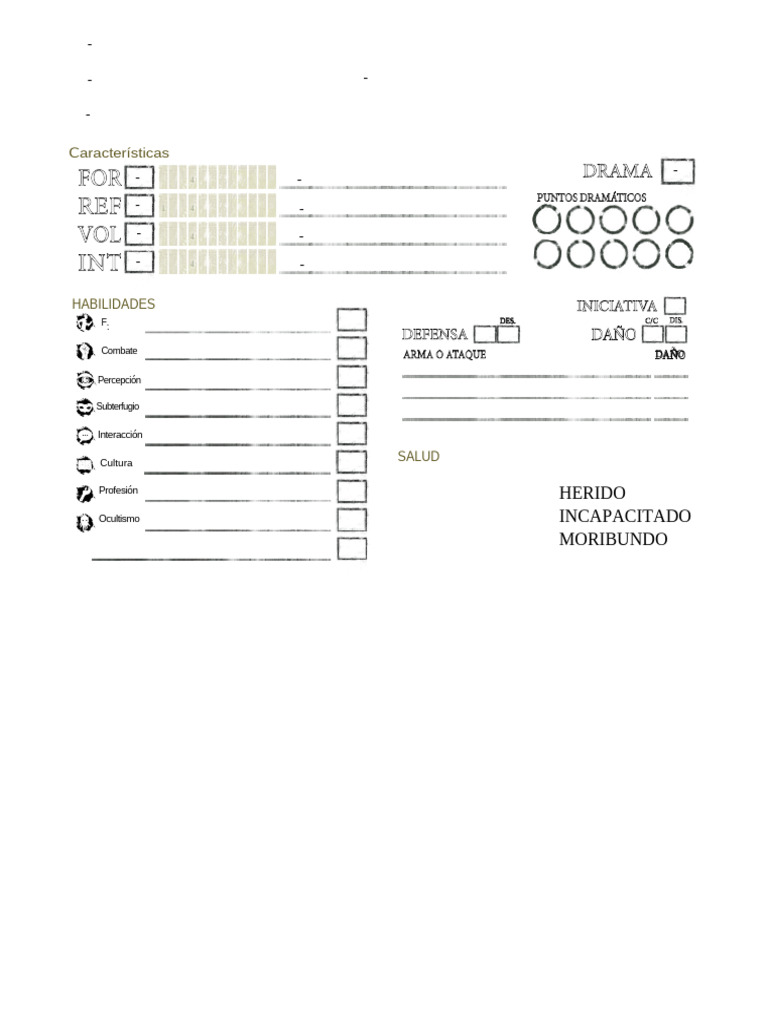 Ficha para Más de Tres Poderes | PDF
