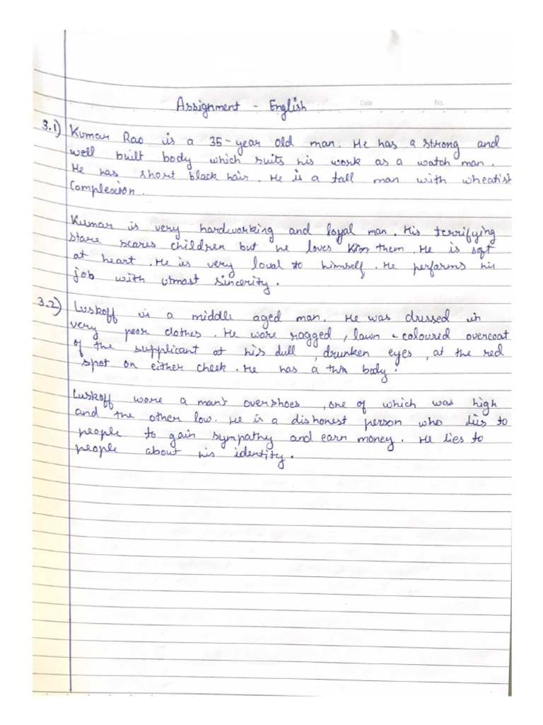 English Assignment | PDF