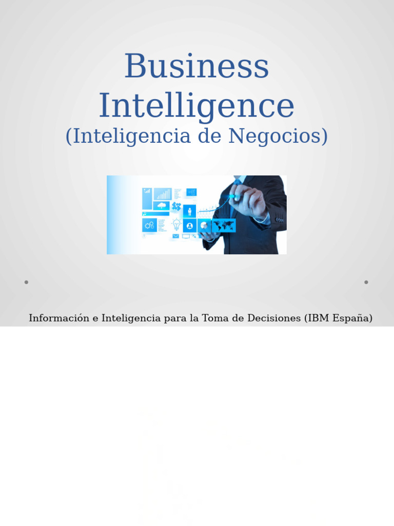 Business Intelligence | PDF | Inteligencia de negocios