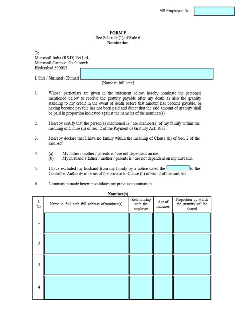 Gratuity Nomination Form - Signed | PDF | Justice | Crime & Violence