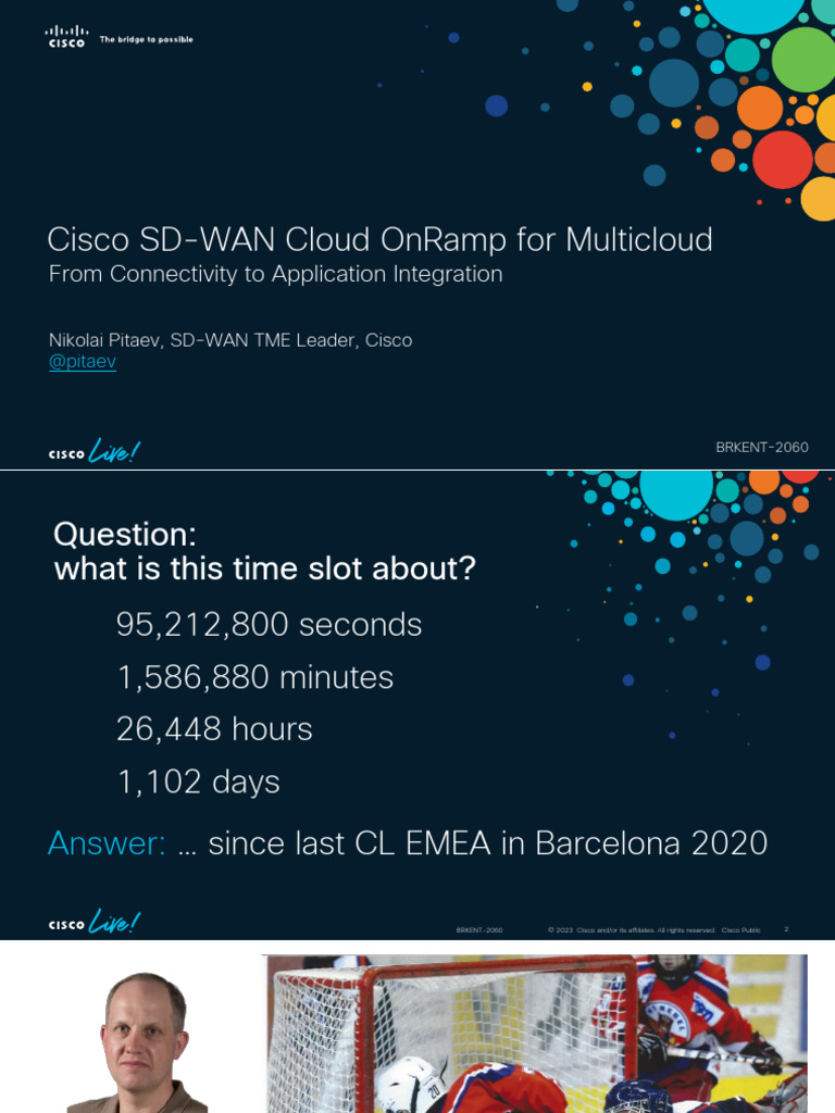 BRKENT-2060 - Cisco SD-WAN Cloud OnRamp For Multicloud | PDF | Virtual Private Network | Router ...