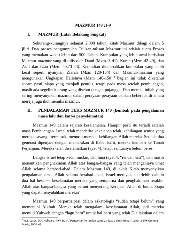 Mazmur 149 | PDF