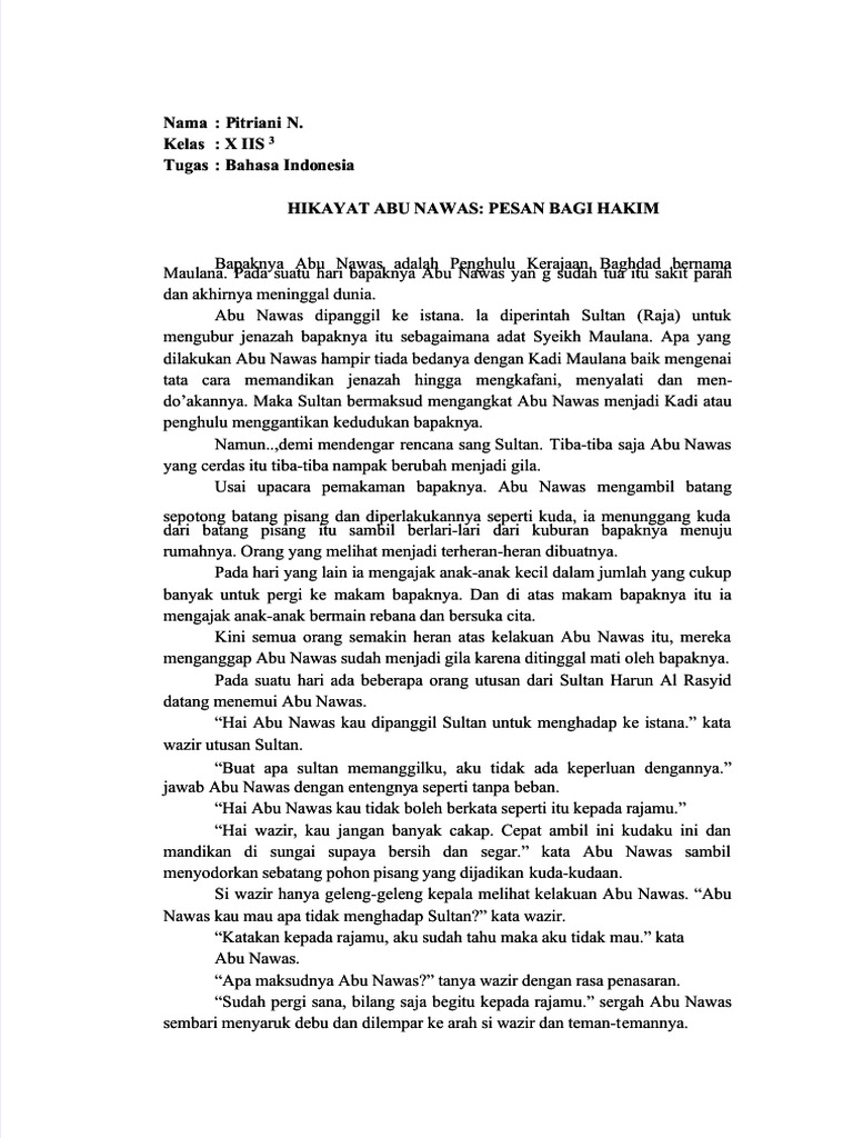 PDF Hikayat Abu Nawas - Compress | PDF