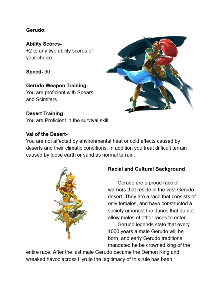 Races of Hyrule | PDF | Law