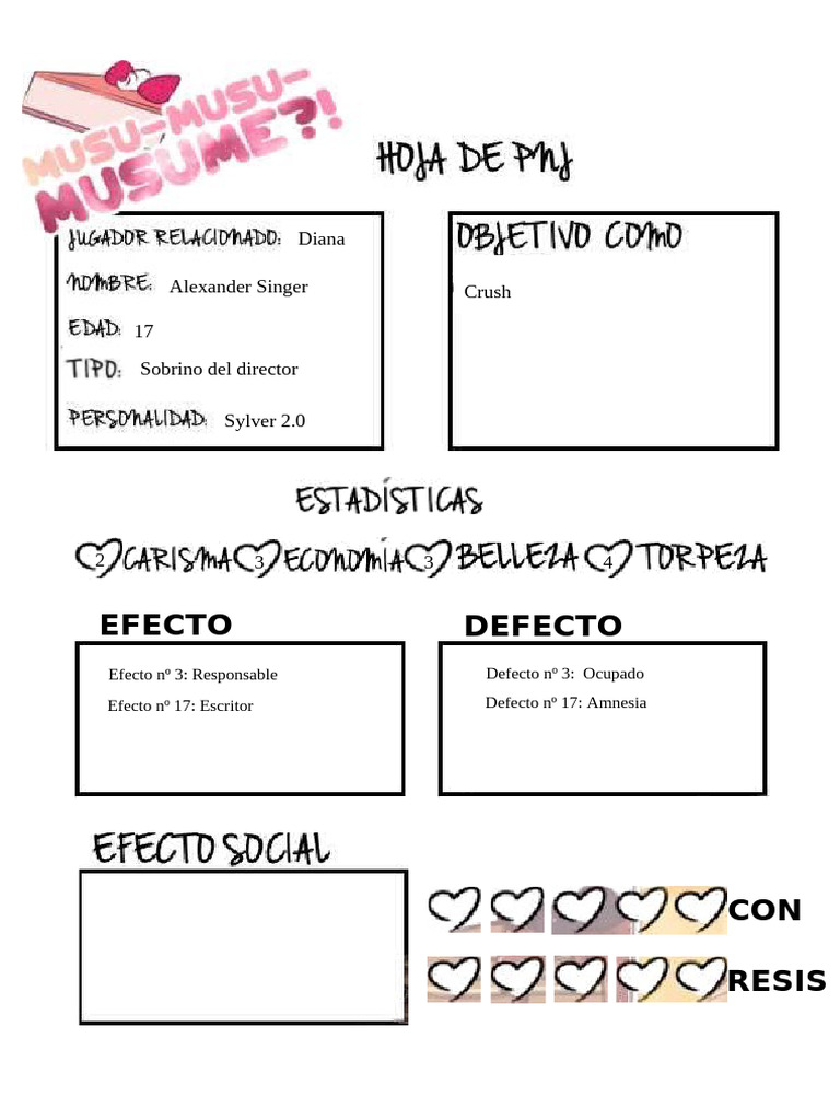 Ficha Editable (Con Los Cuadros de Texto) | PDF