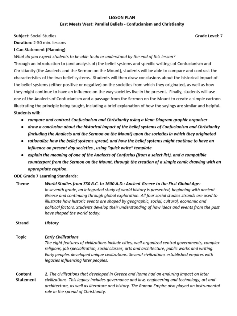 P Hitchens NCTA2019 Lesson Plan All | PDF | Jesus | Resurrection Of Jesus