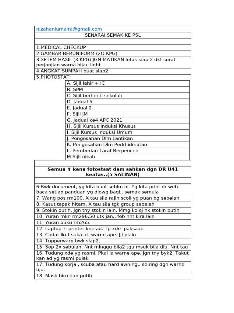 Senarai Semak Pdf