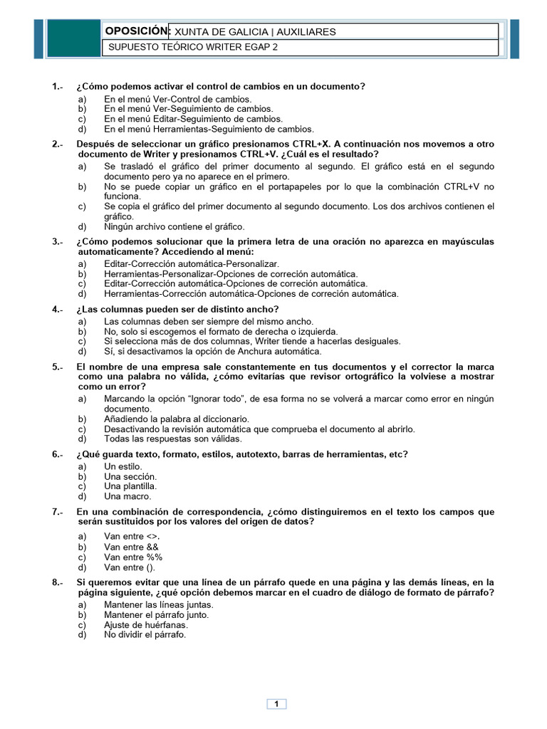 Supuesto Teórico Writer EGAP 2 | PDF | Macro (informática) | Informática