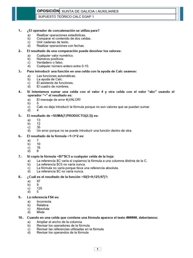 Test Calc 1 Egap | PDF | Informática