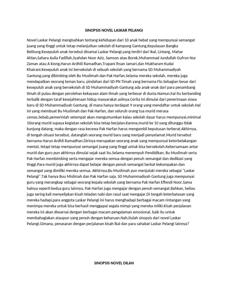 Sinopsis Novel | PDF | Fiksi Misteri, Thriller, & Kejahatan | Fiksi Umum