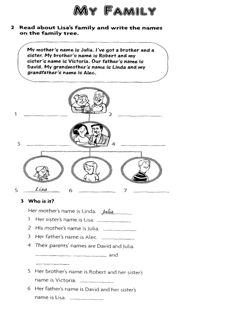 Lisa's Family (3º Ciclo EP) | PDF