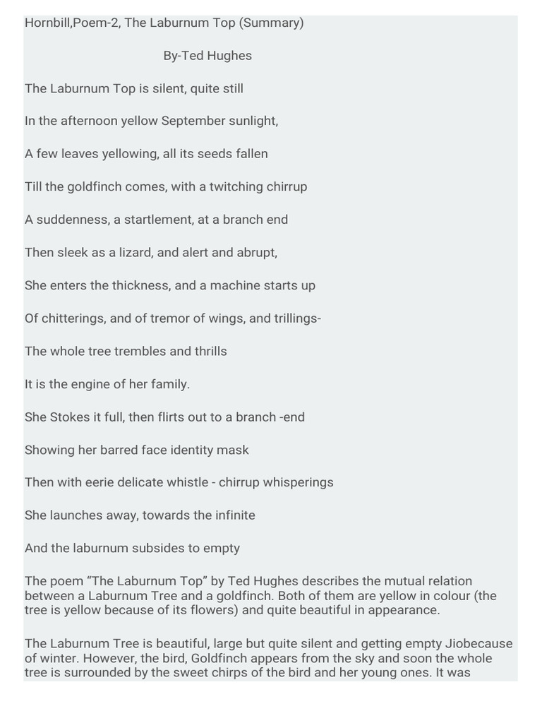 C11 English Poem-2 | PDF