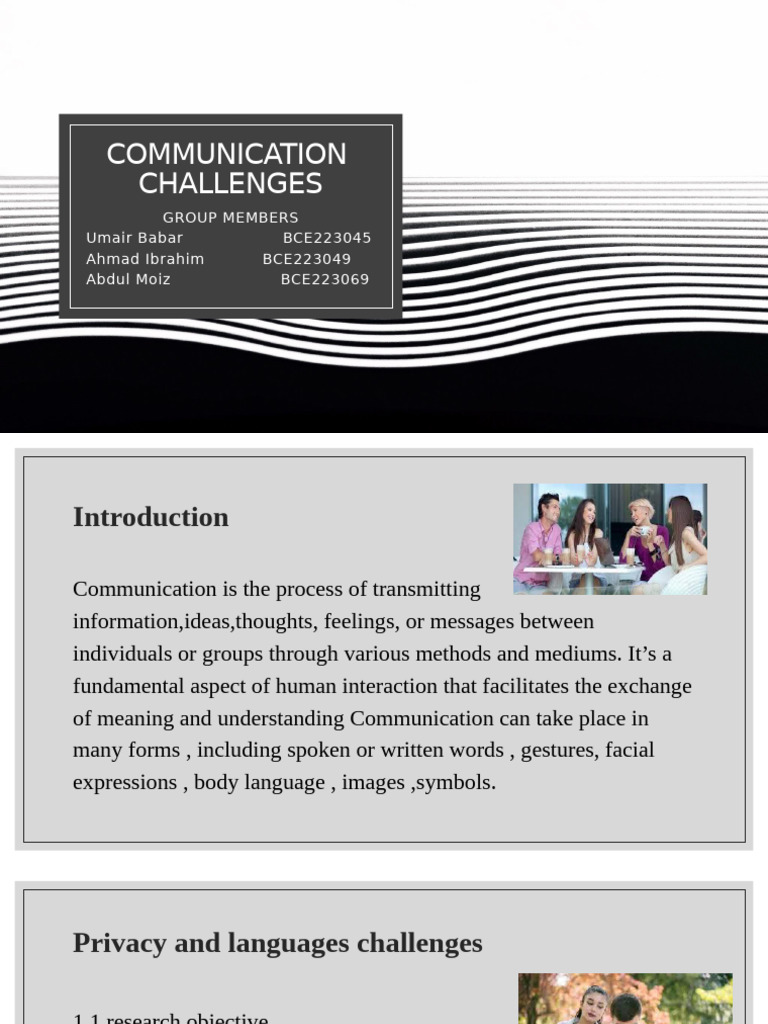 Communication Challenges | PDF | Communication | Methodology