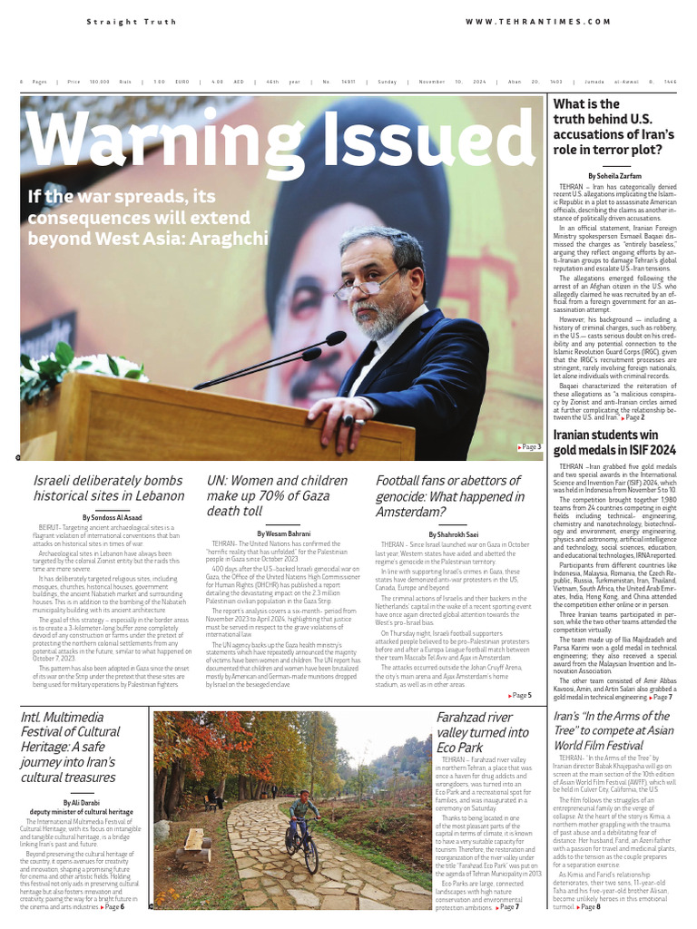 News TIMES | PDF | Iran | Donald Trump