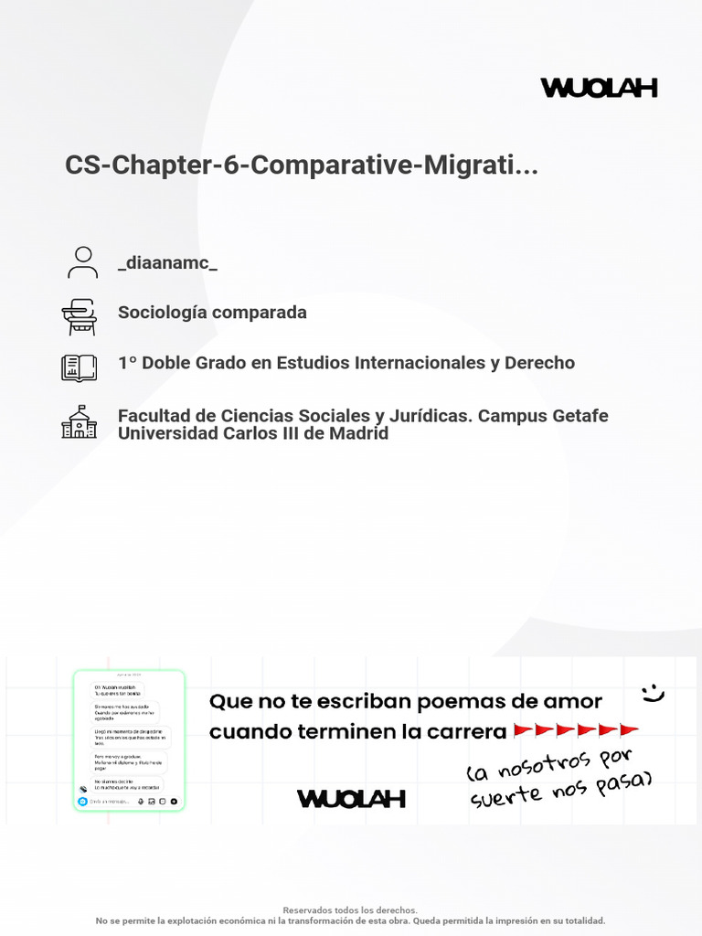 CS Chapter 6 Comparative Migration | PDF | Immigration | Human Migration