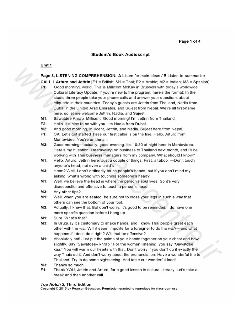 Open Top - Notch - 3a - Script - Third - Edition 2 | PDF