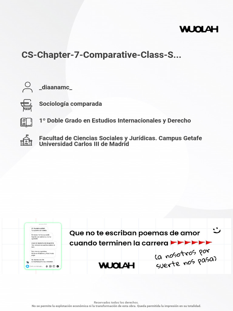CS Chapter 7 Comparative Class Structures | PDF | Validity (Statistics) | Employment