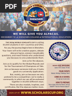 The World Scholar's Cup Global Rounds | PDF