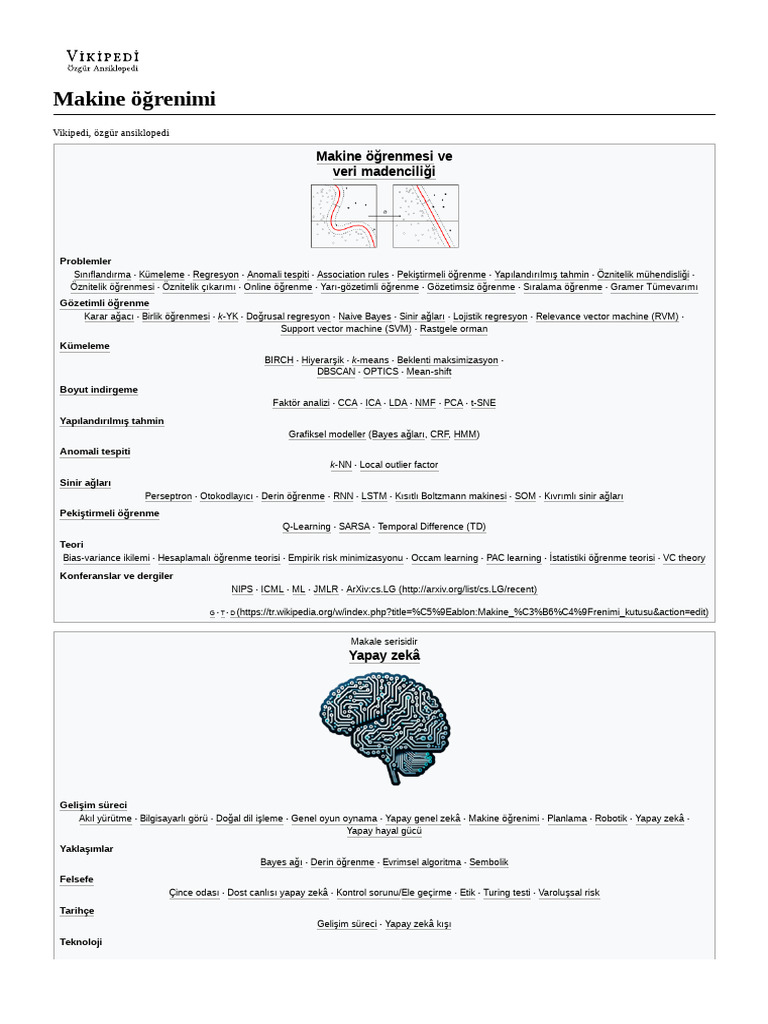 Makine Öğrenimi | PDF