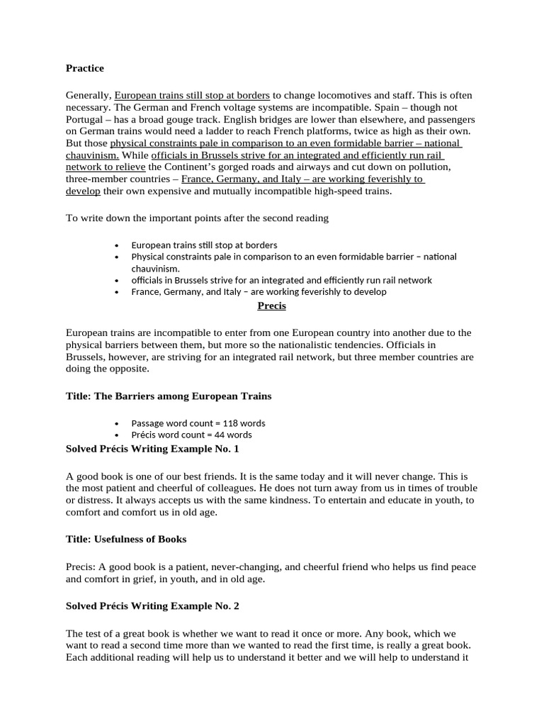 Precis Writing Practice | PDF | Fertilizer | Agriculture