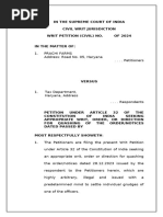 Format of Writ Petition To High Court Under Article 226 | PDF | Certiorari | Public Law