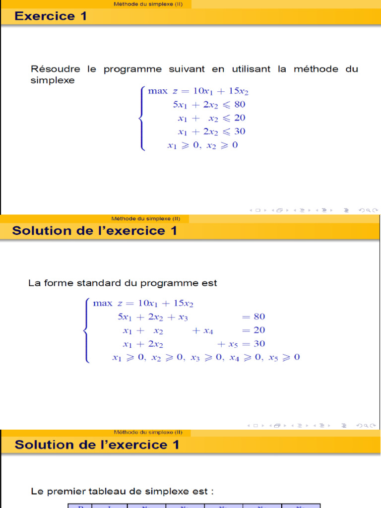 TD Simplexe | PDF