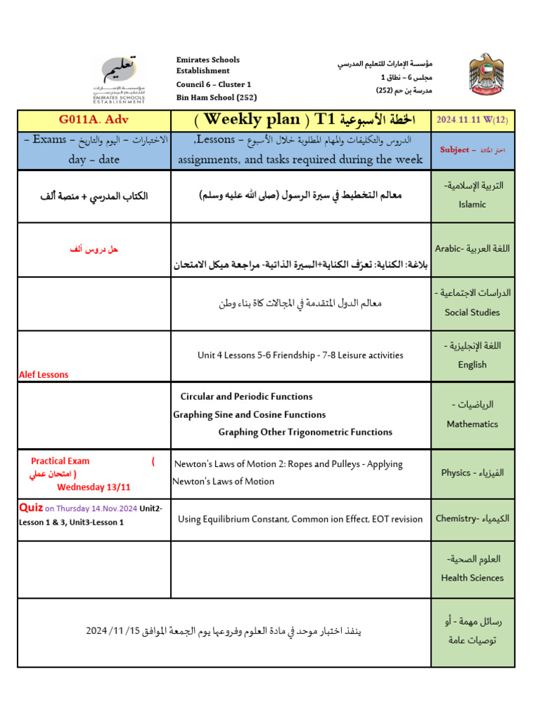 G011A. Adv - T1 - 2024 | PDF