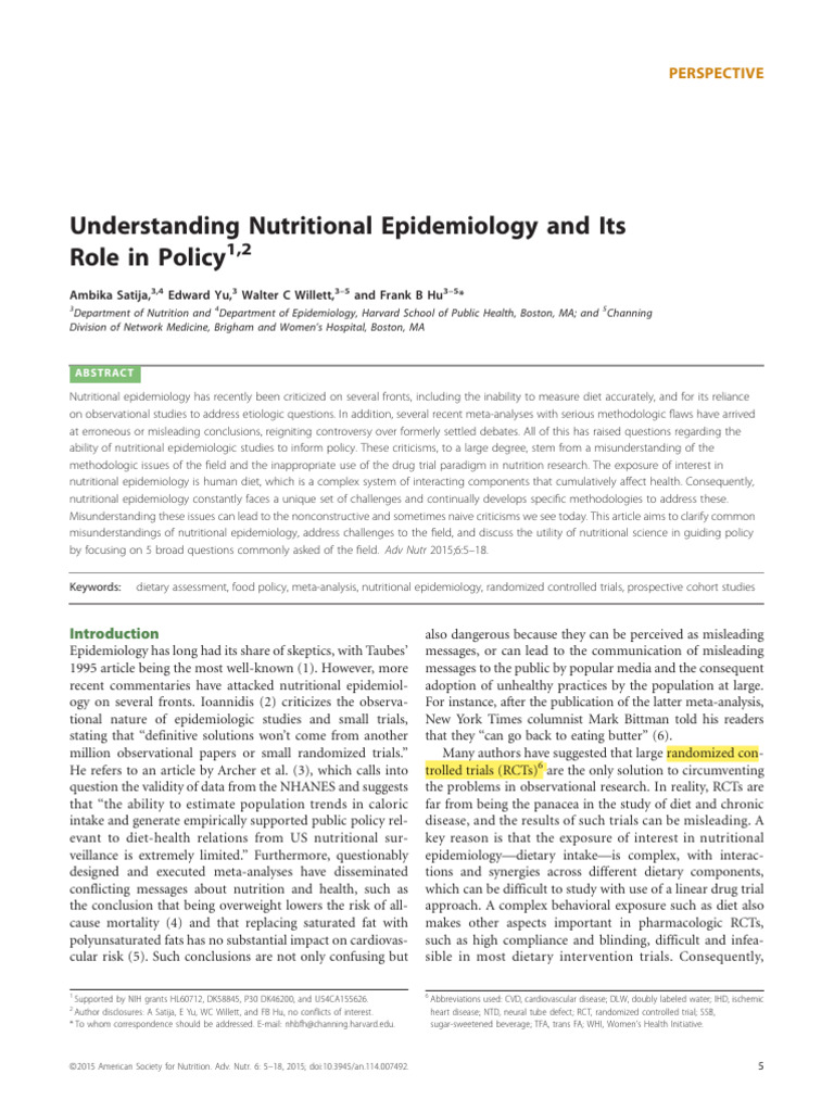 Nutritional Epi | PDF | Epidemiology | Biomarker
