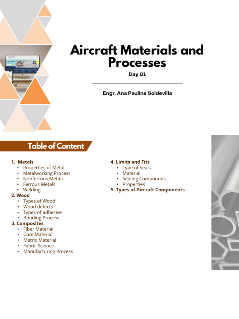 Aircraft Materials and Process | PDF | Steel | Construction