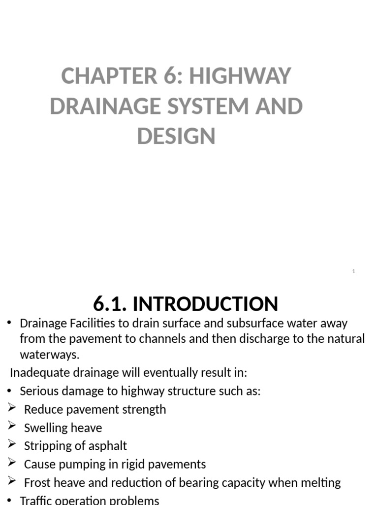 Ch6 Drainage | PDF | Surface Runoff | Erosion