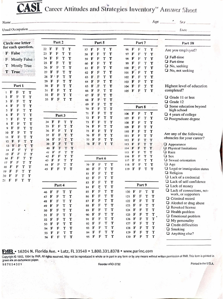 Casi Scoring | PDF