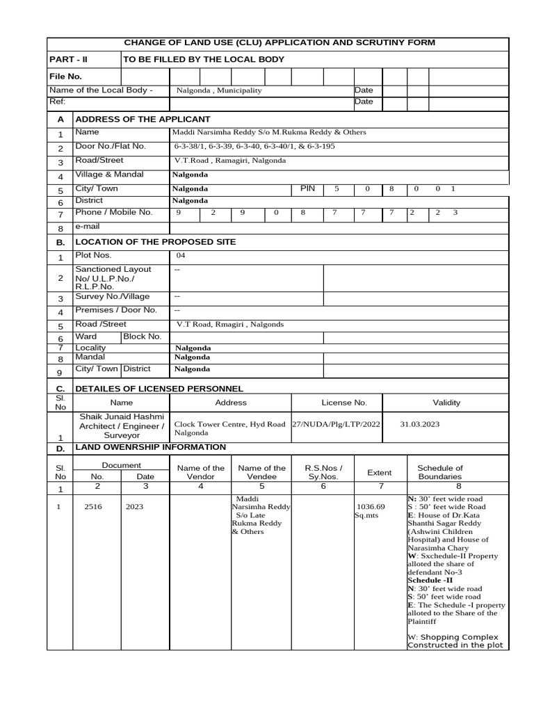 Clu Form-Ii | PDF | Justice | Crime & Violence